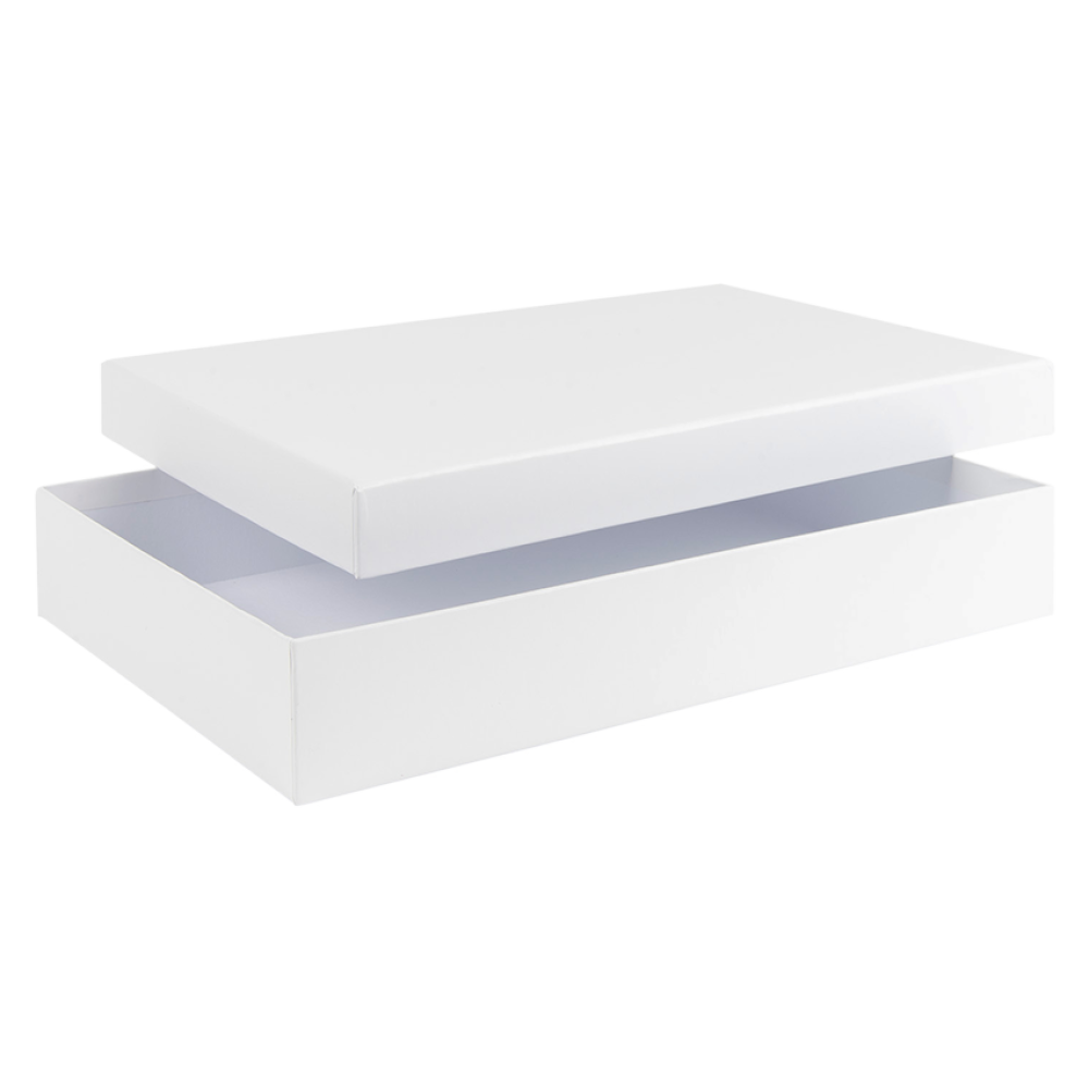 Luxury White Deep A4 Presentation Gift Box | Tiny Box Company