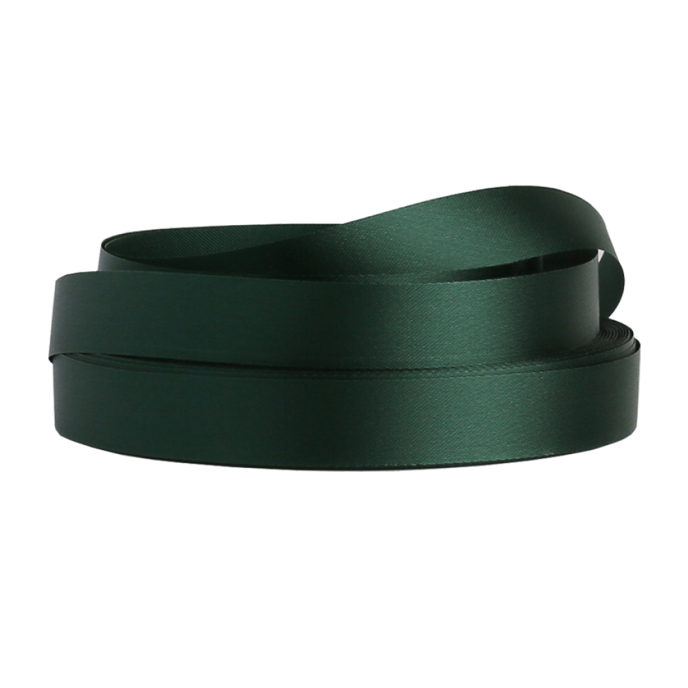 Bottle Green Wood Pulp Ribbon 15mm | Tiny Box Company