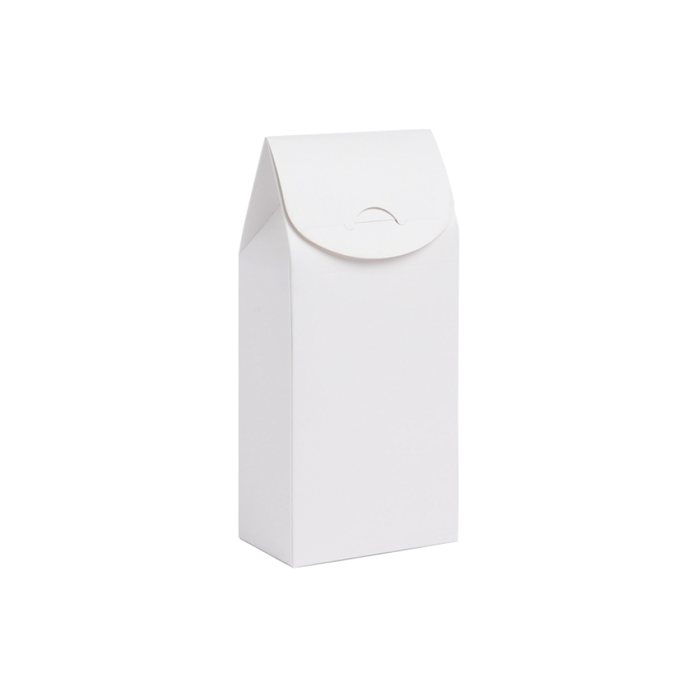 Large White Pinch Top Gift Pouch Box | Tiny Box Company