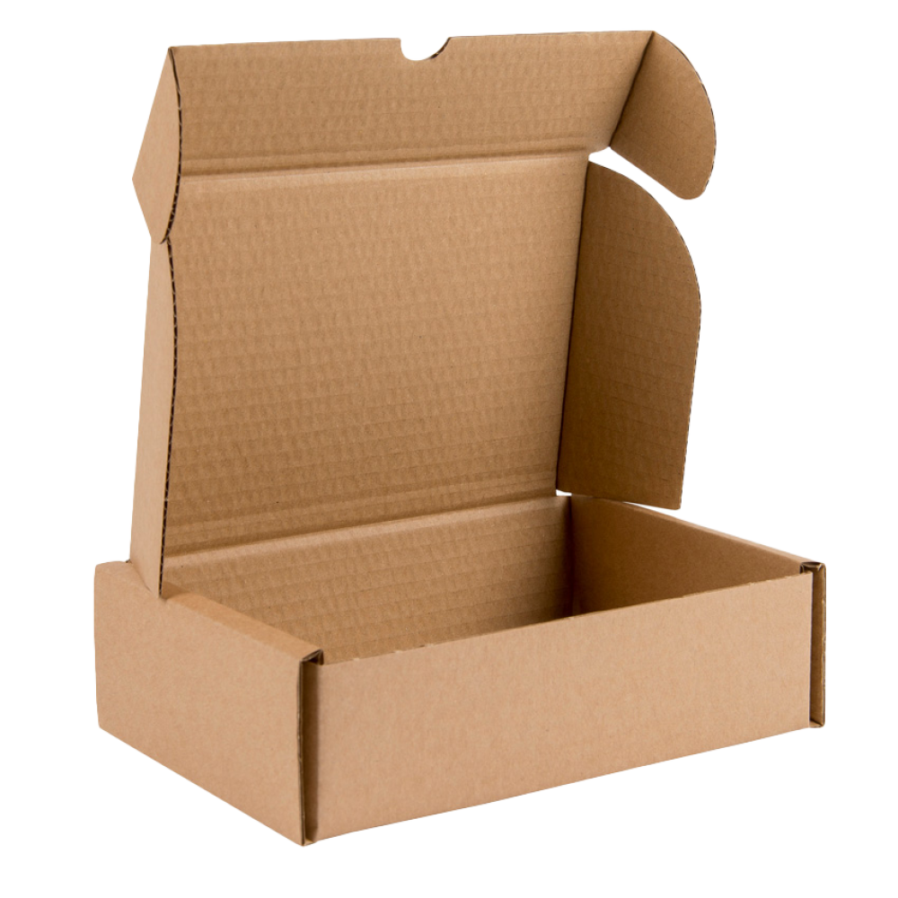 Kraft 1-Piece A6 Corrugated Postal Box | Tiny Box Company