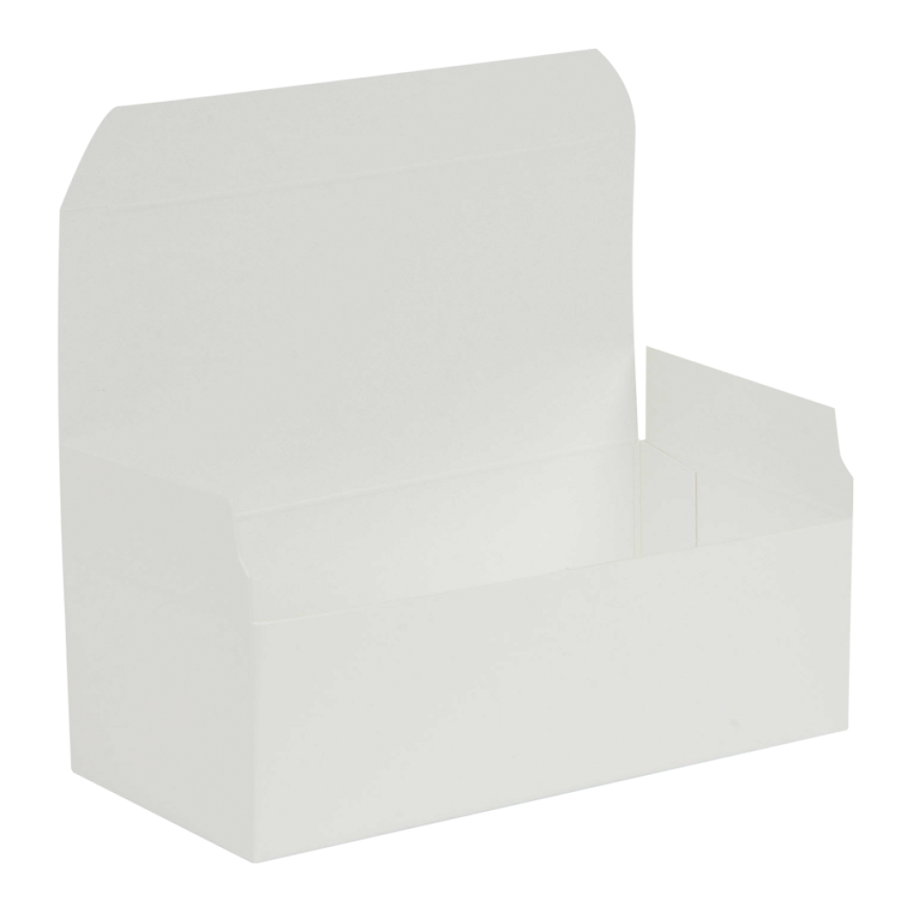 White Gloss Small 1- Piece Flat Packed Pop Up Gift Box | Tiny Box Company