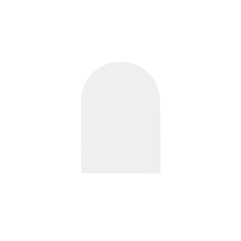 Plain White A6 Arch Note Card | Tiny Box Company