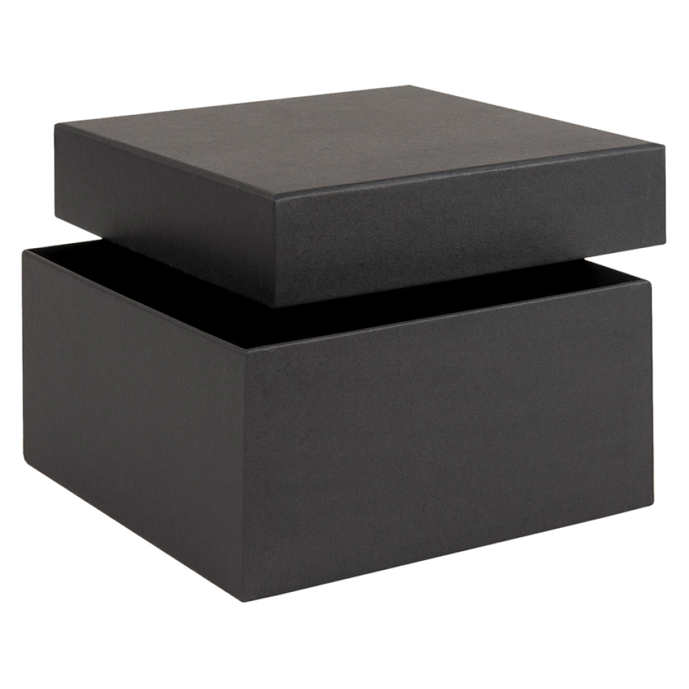 Luxury Black Medium Square Accessory Gift Box | Tiny Box Company