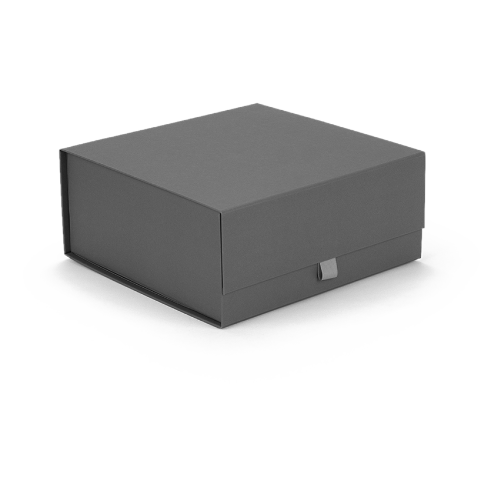 Square Grey Matt Magnetic Gift Box | Tiny Box Company