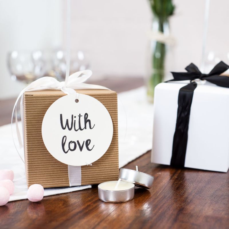 Brown Kraft Recycled Square Flat Packed Gift Box 150mm Width | Tiny Box ...